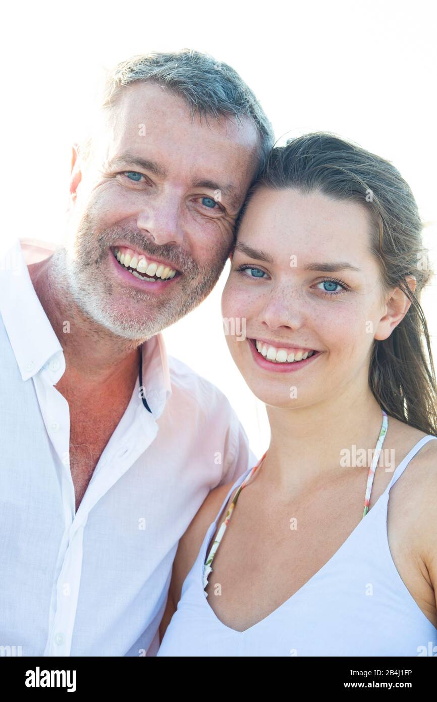 Father, daughter, portrait, laugh Stock Photo - Alamy
