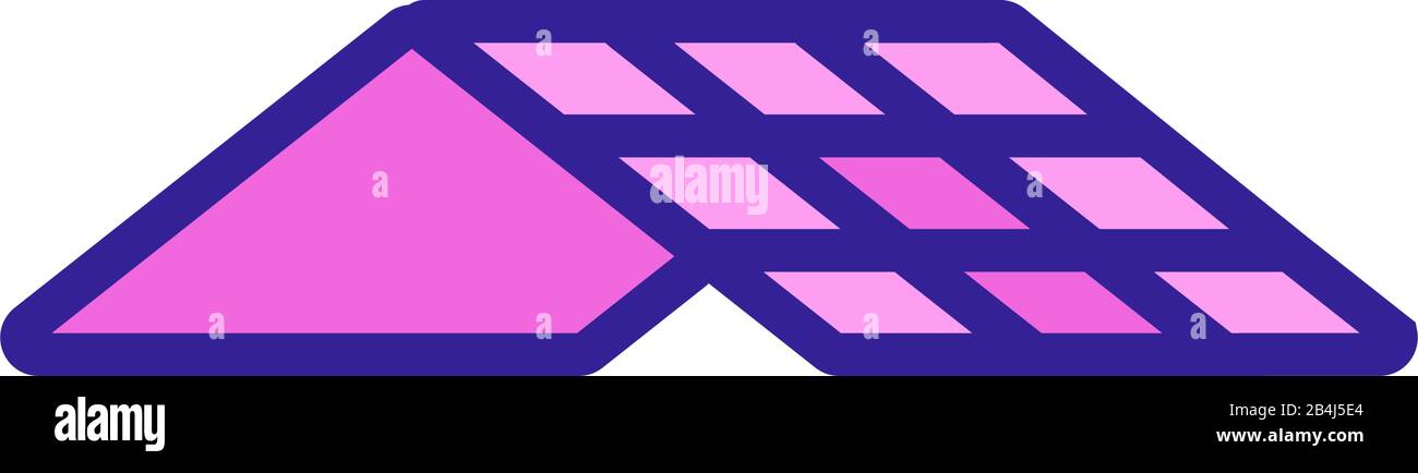 Roof icon vector. Isolated contour symbol illustration Stock Vector ...