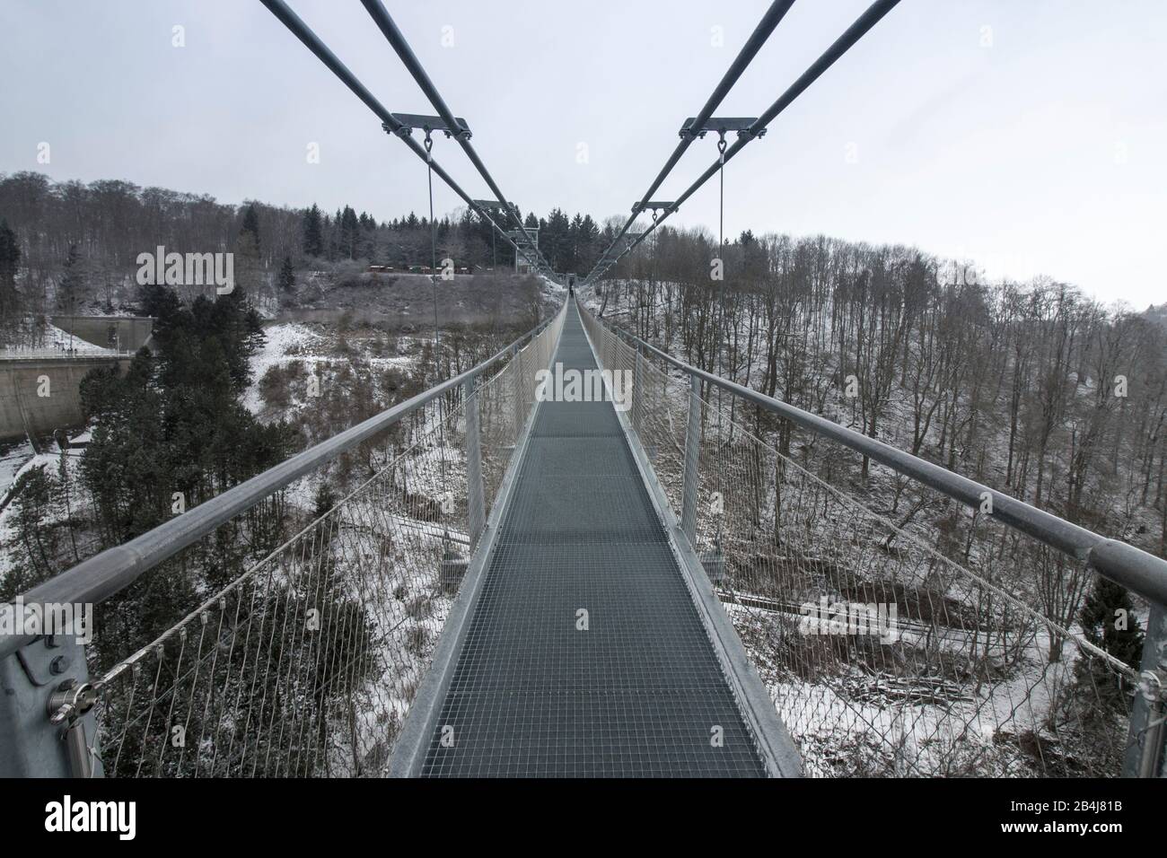 One of the longest rope suspension bridges in the world hi-res stock ...