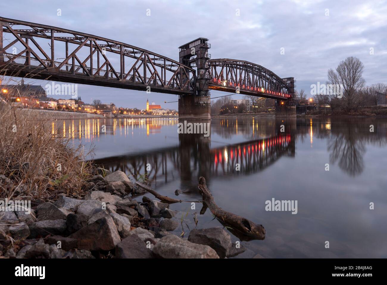 The Magdeburg lift bridge is one of the most famous landmarks in the ...