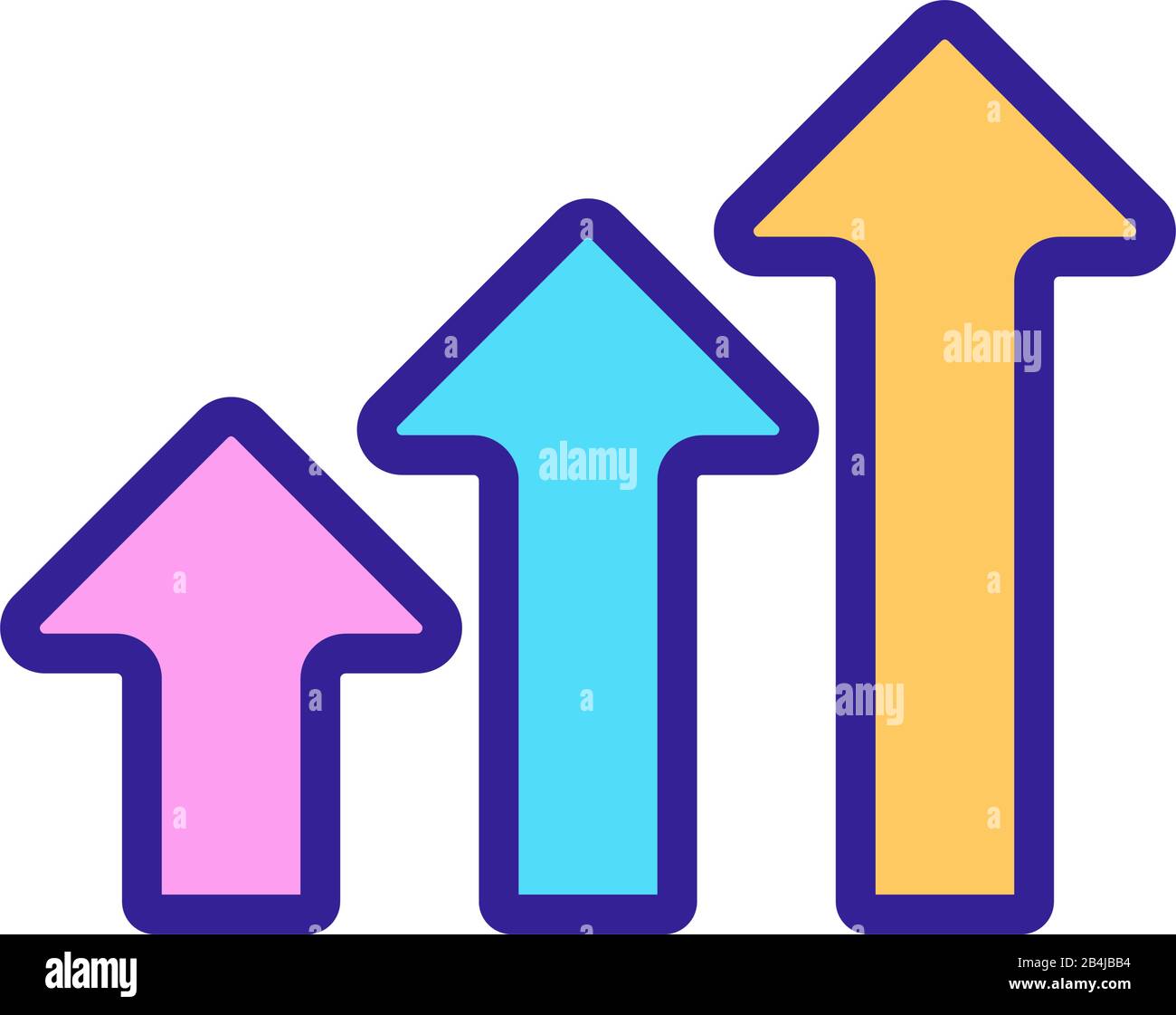 Progress icon vector. Isolated contour symbol illustration Stock Vector ...