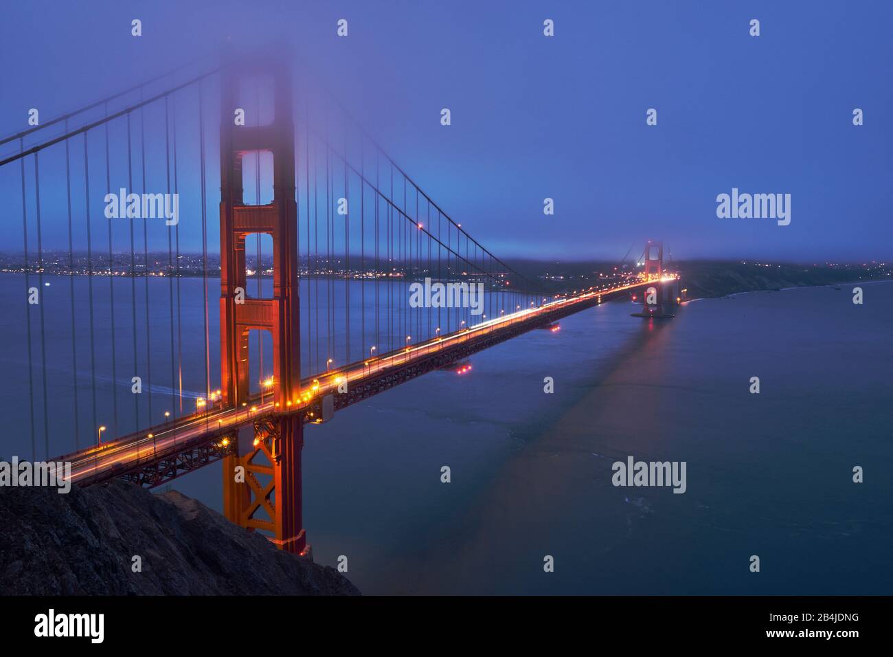 USA, United States of America, San Francisco, Golden Gate Bridge, Bay ...