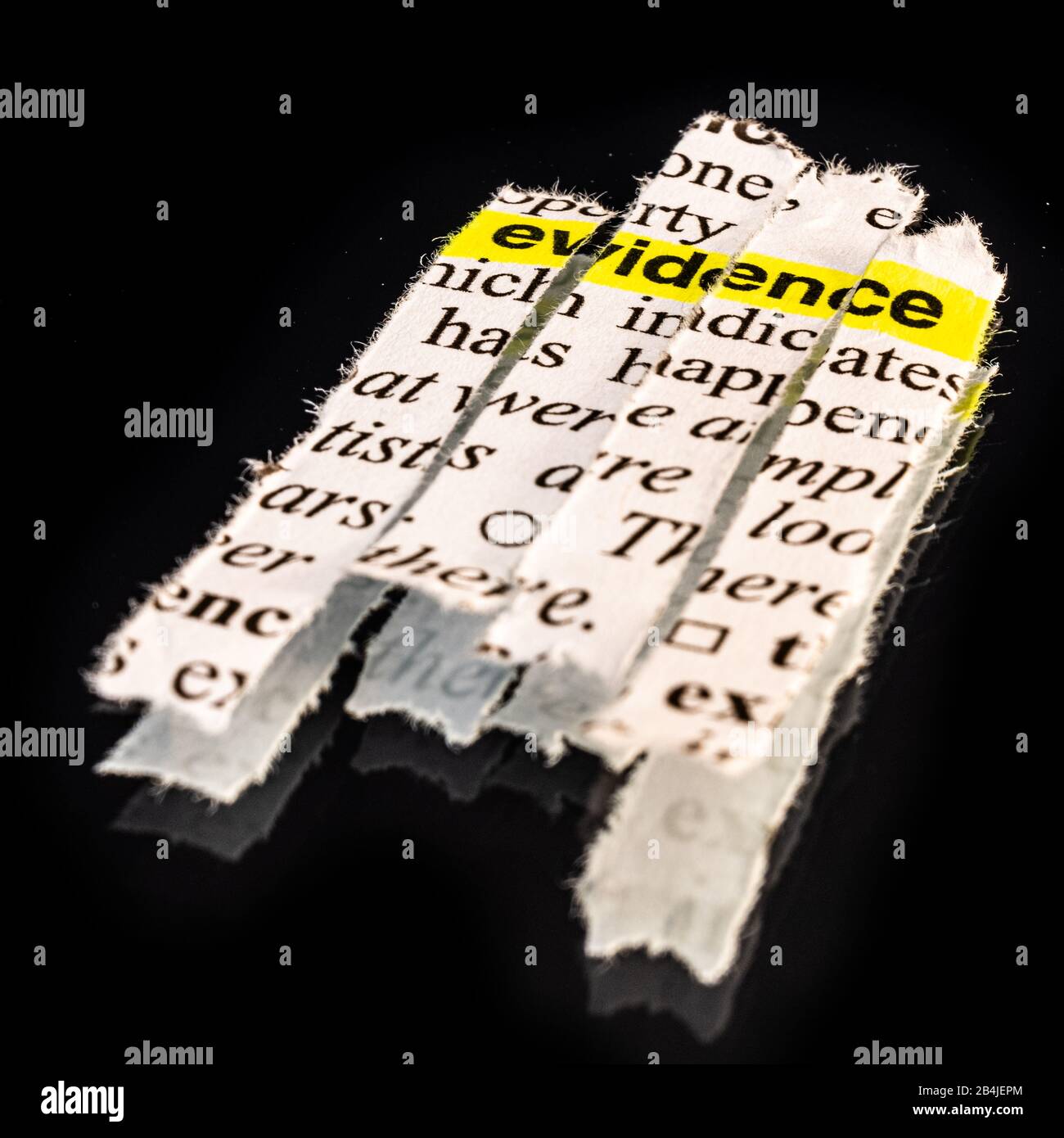 Evidence word hi-res stock photography and images - Alamy