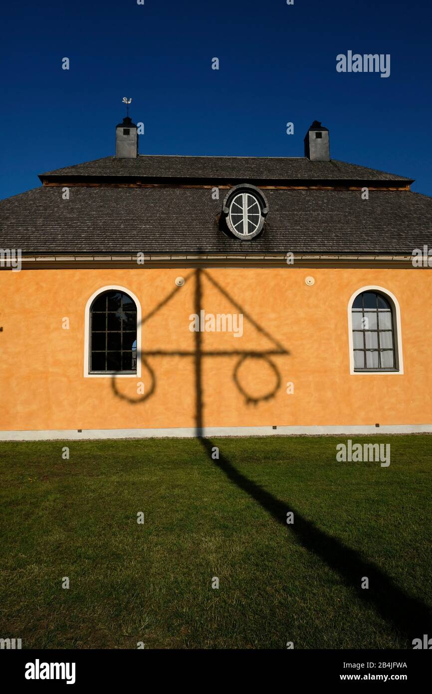 Europe, Sweden, Uppland, facade, shadow Stock Photo - Alamy