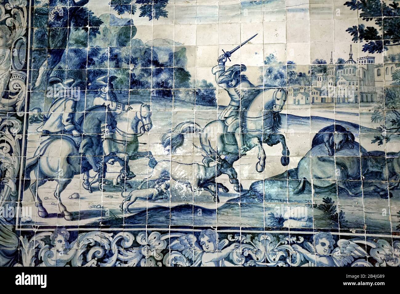 Europe, Portugal, Lisbon region, Sintra, Palacio Nacional de Sintra ...