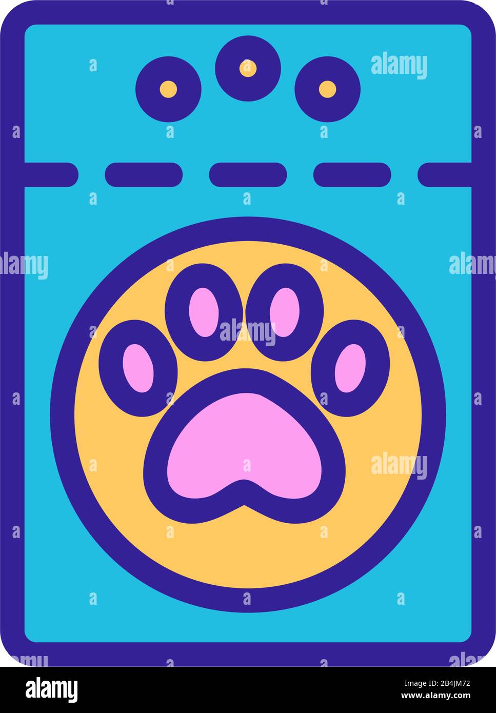 cat litter Icon vector. Isolated contour symbol illustration Stock ...