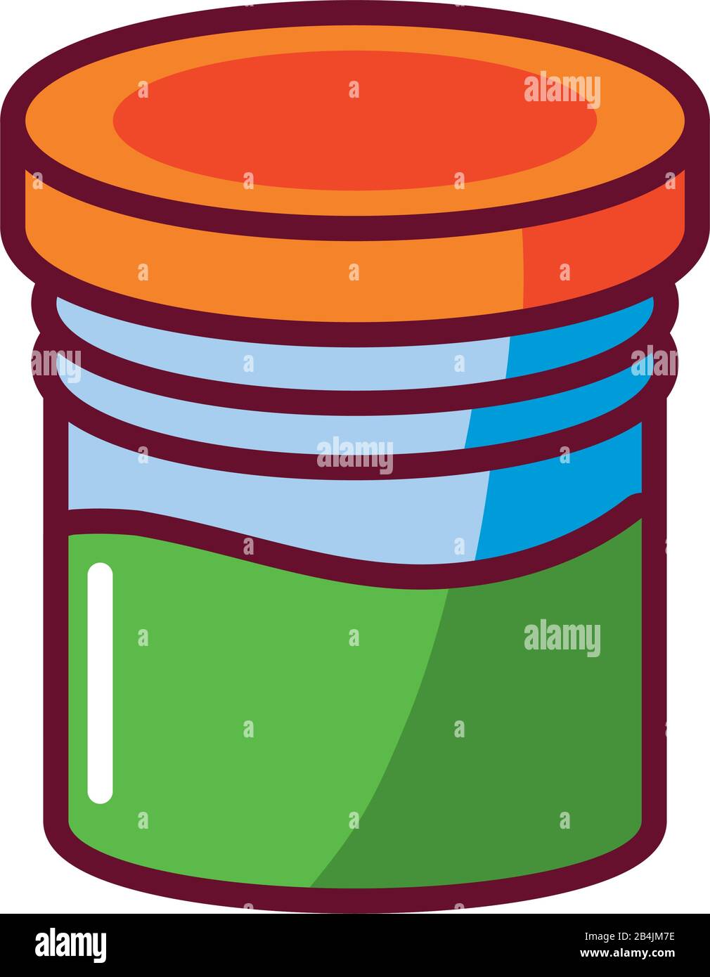 portable liquid flask icon over white background, fill style icon ...