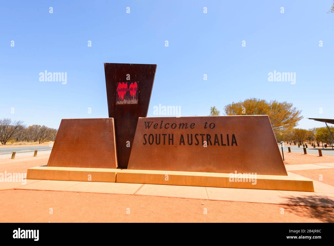Welcome to South Australia sign, SA, Australia Stock Photo - Alamy