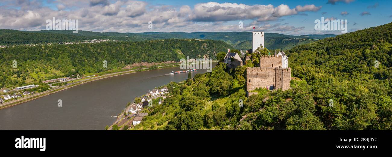 Sterrenberg Castle on the middle Rhine near Kamp-Bornhofen, it is one ...