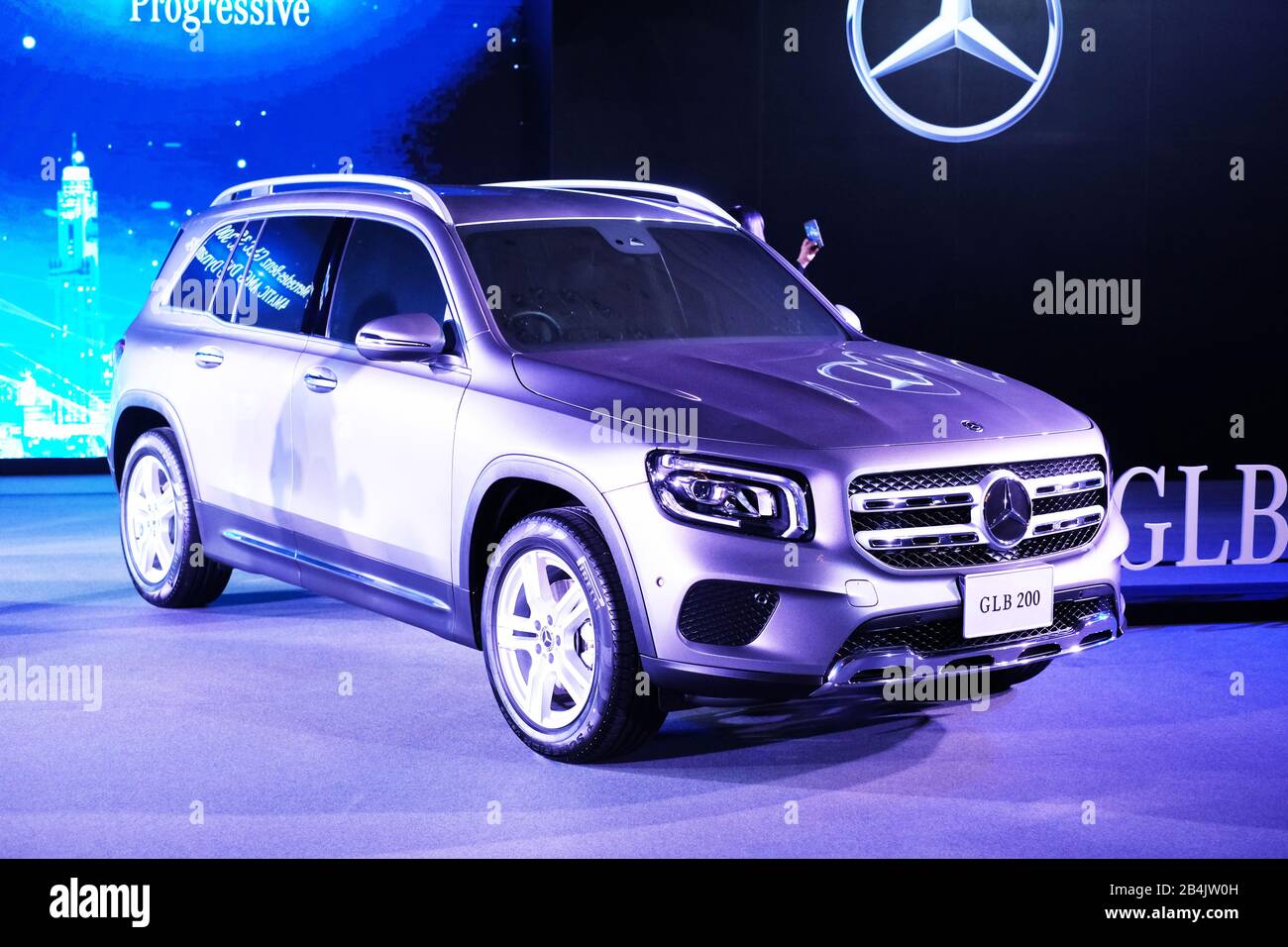 New Benz model GLB 200 on stage Stock Photo - Alamy