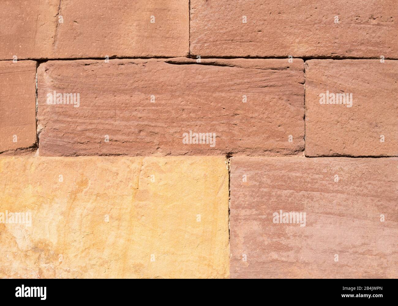 Sandstone block wall hi-res stock photography and images - Alamy
