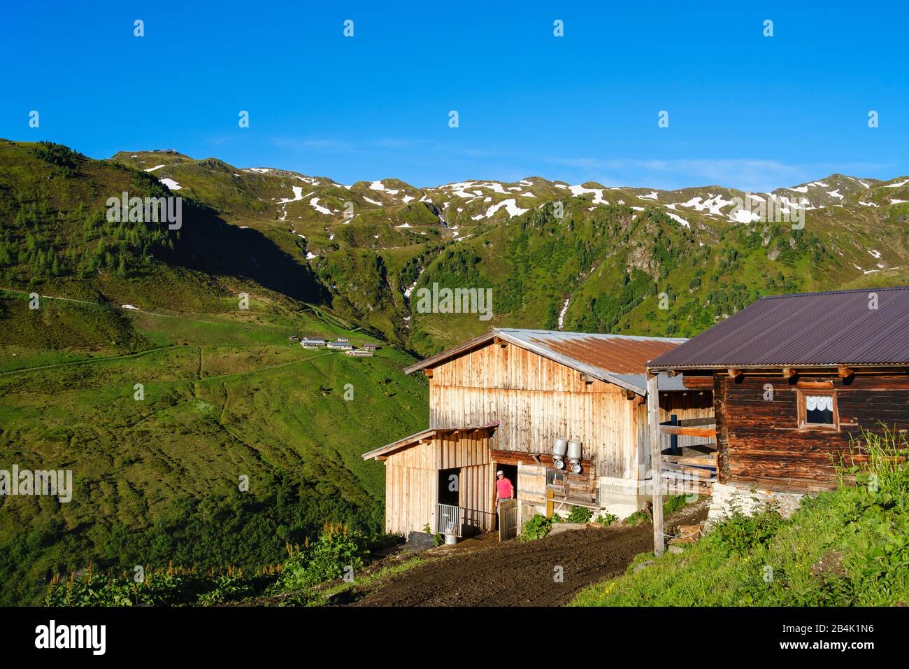 Sennhütten on the Zillertaler Höhenstraße in Zellberg, Tux Alps ...