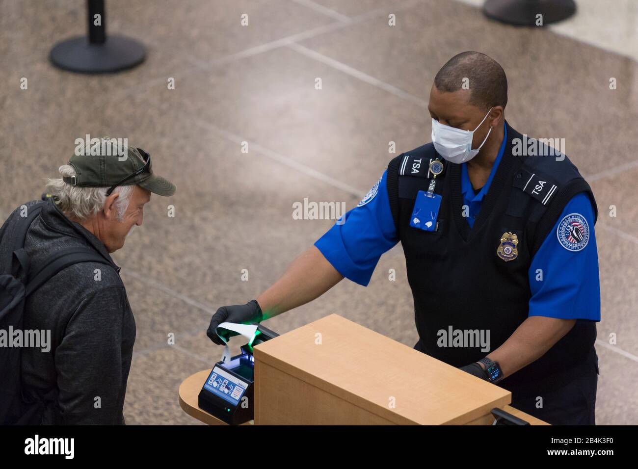 Airport security checkpoint african american hi-res stock photography ...