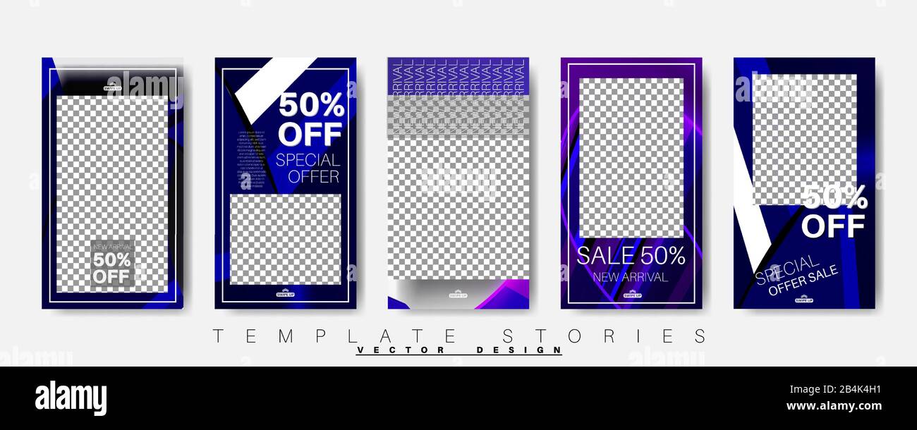 Story template for social media , editable vector design Stock Vector ...