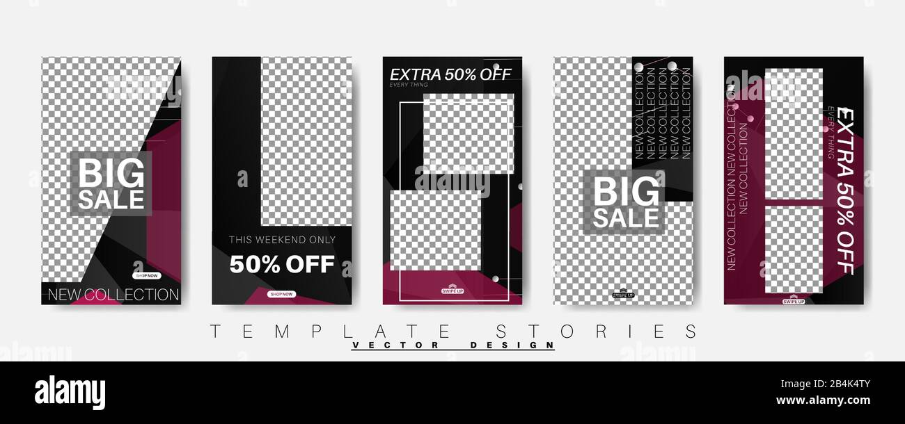 Story template for social media , editable vector design Stock Vector ...