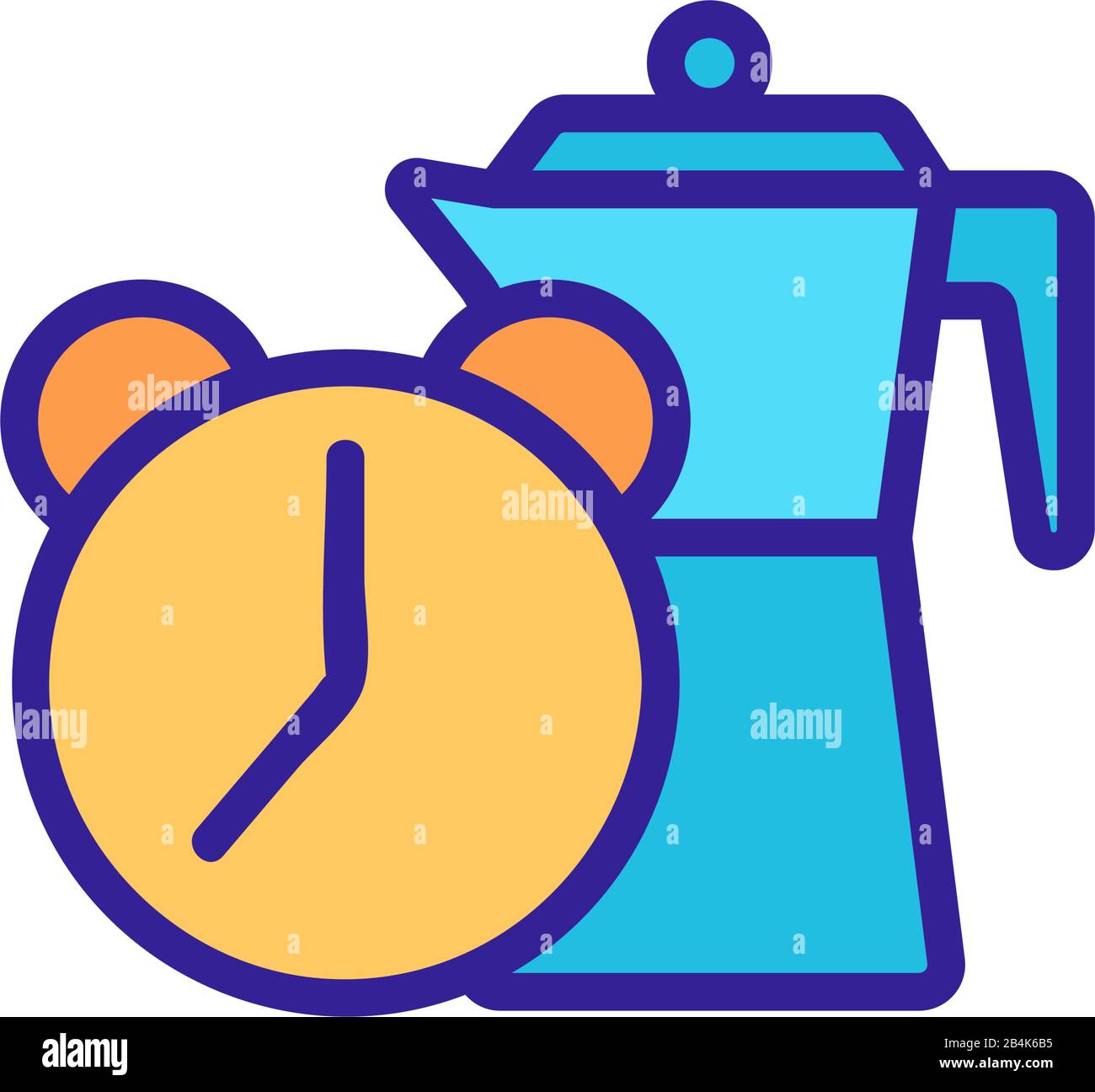 breakfast icon vector. Isolated contour symbol illustration Stock ...