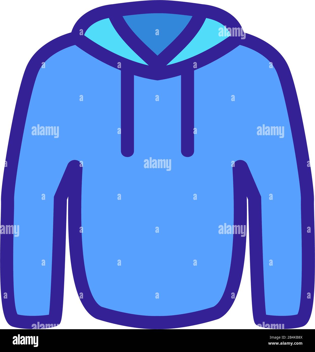 Winter jacket icon vector. Isolated contour symbol illustration Stock ...