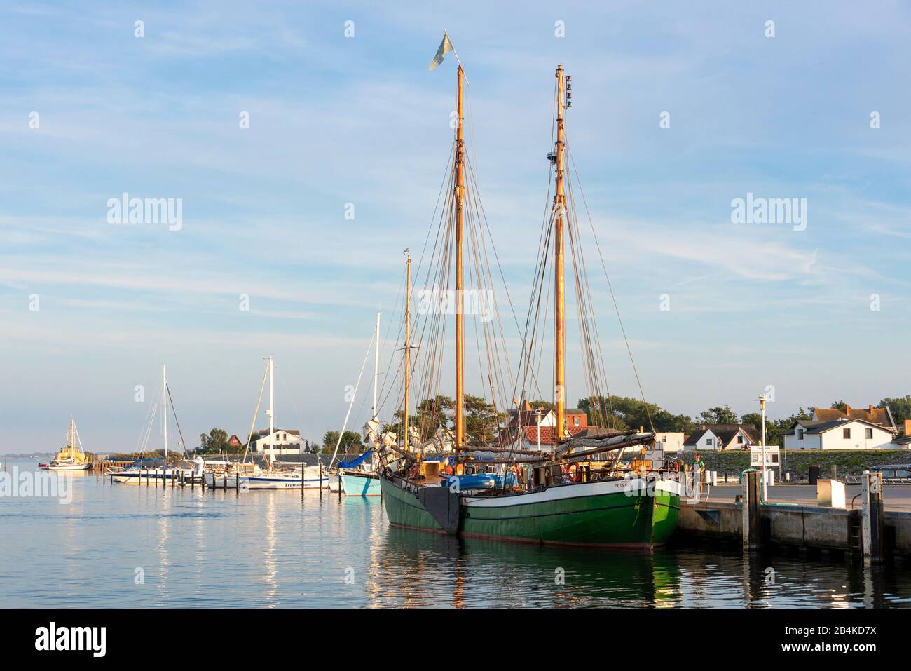 Germany, Mecklenburg-Western Pomerania, Hiddensee, Petrine sailing ship ...