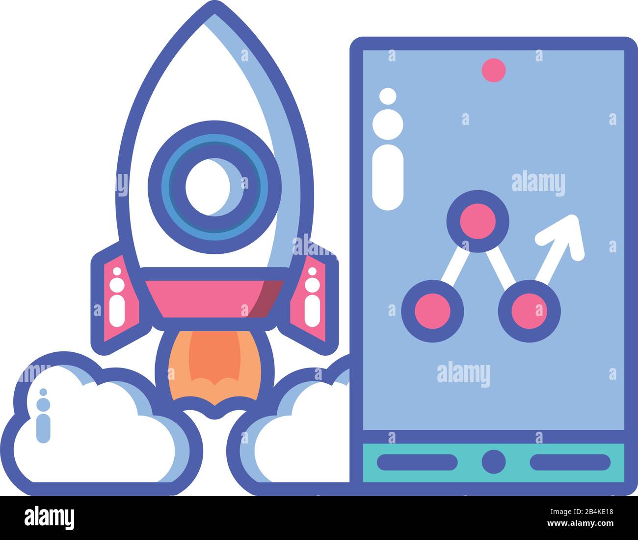 computer screen with digital technology in white background vector ...