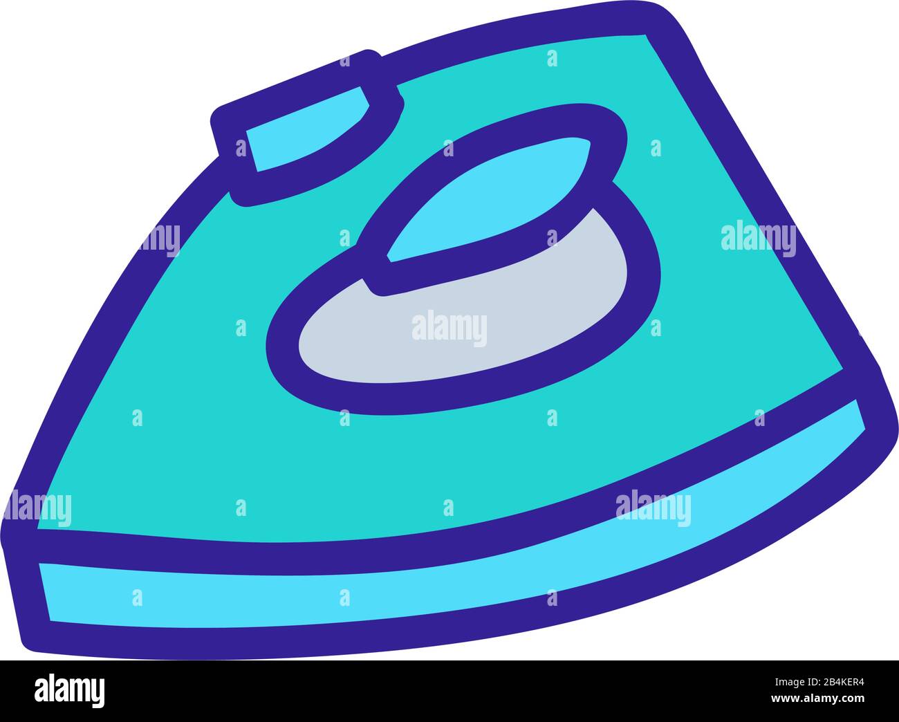 Iron icon vector. Isolated contour symbol illustration Stock Vector ...