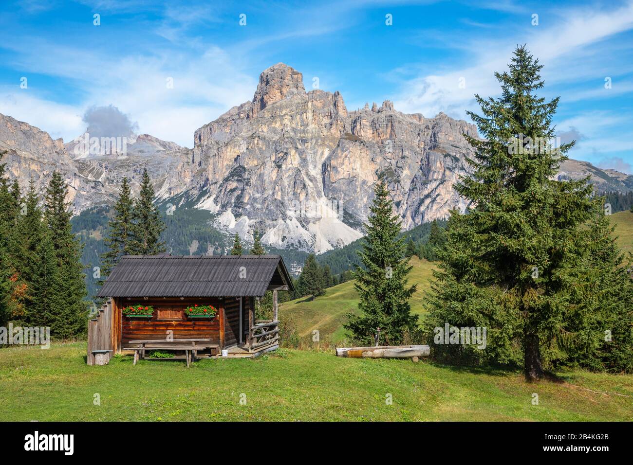 Typical traditional alpine buildings in hi-res stock photography and ...