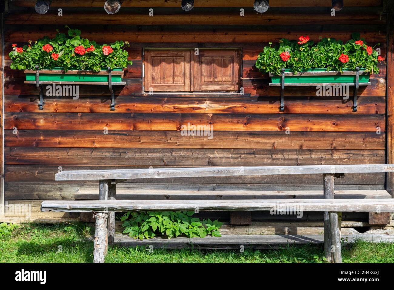 Typical alpine hut on the incisa meadows hi-res stock photography and ...