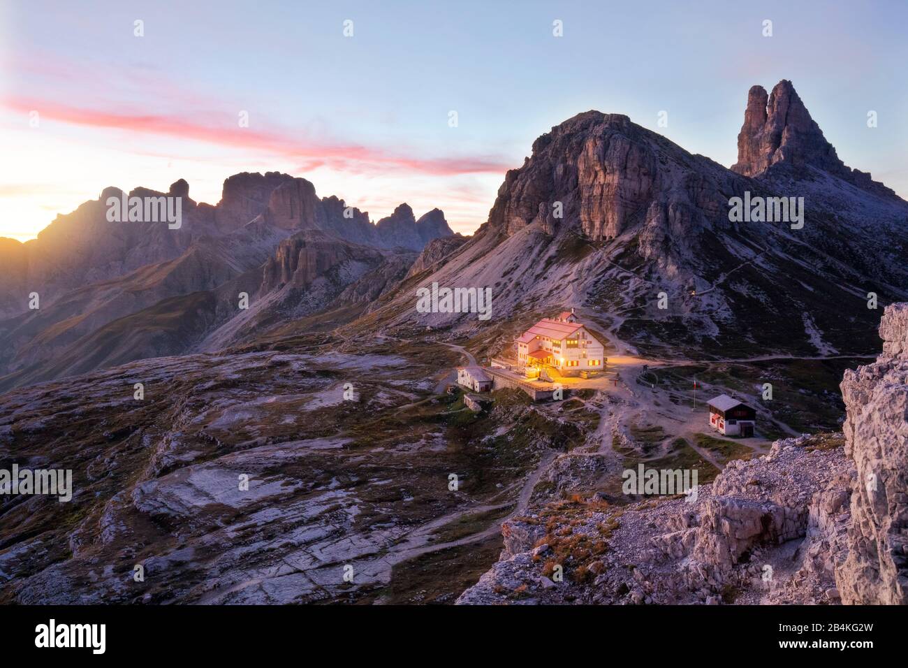 Rifugio locatelli hut hi-res stock photography and images - Alamy