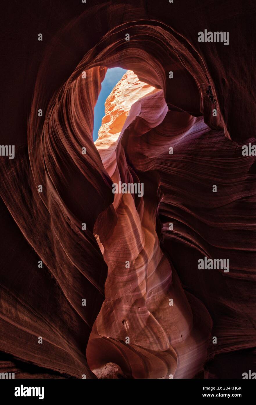 USA, United States of America, Utah, Page, Upper Antelope Canyon Stock ...