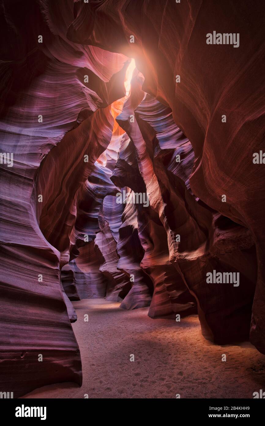 USA, United States of America, Utah, Page, Upper Antelope Canyon Stock ...