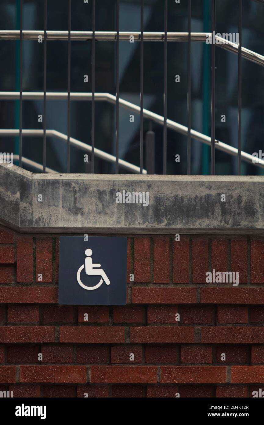 International symbol of wheelchair access Stock Photo - Alamy