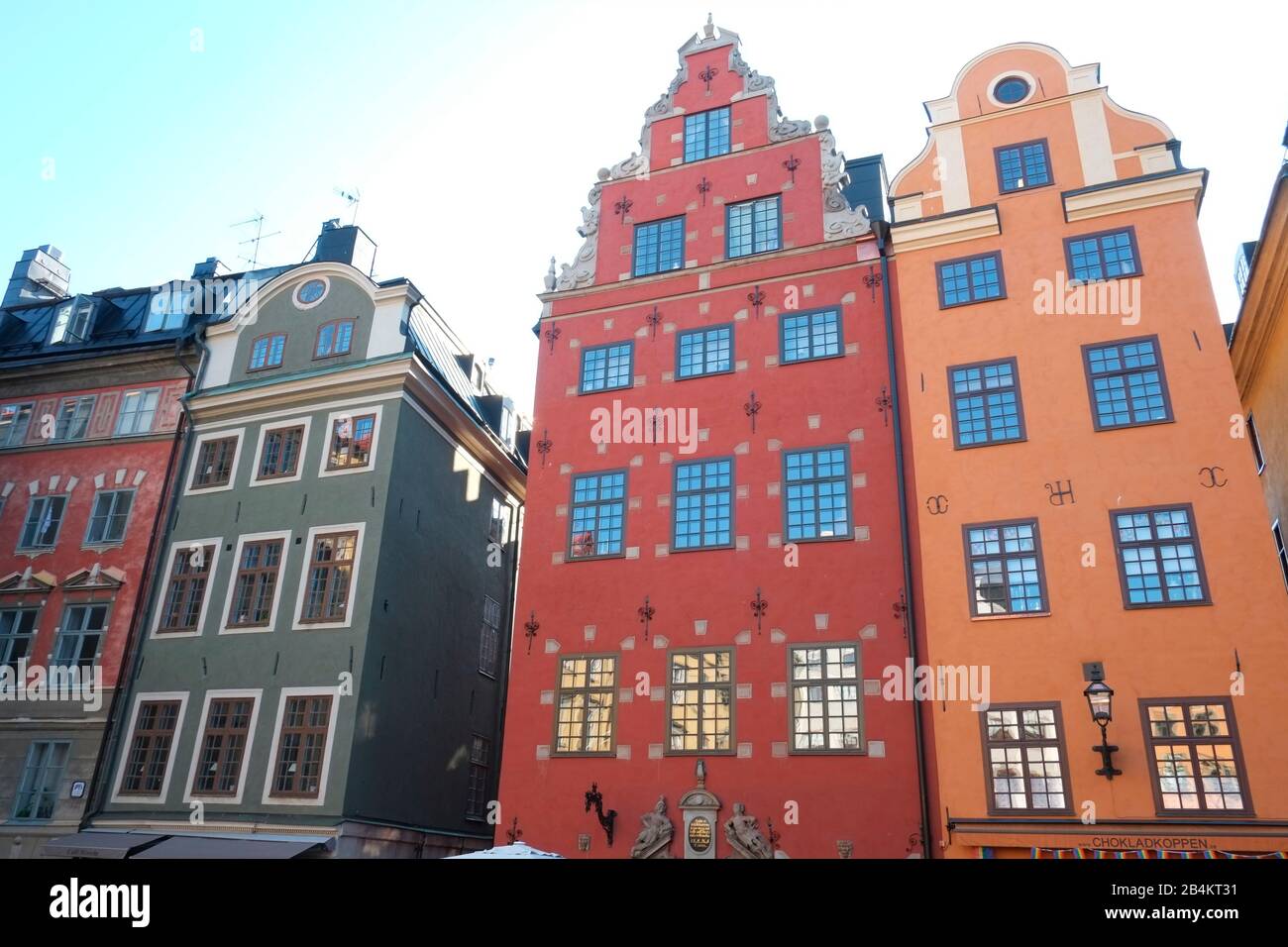 Stockholm, Sweden, historic buildings in Gamla Stan, old town, UNESCO ...