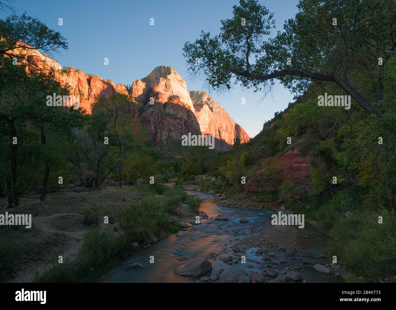 USA, Utah, Washington County, Springdale, Zion National Park, Zion ...