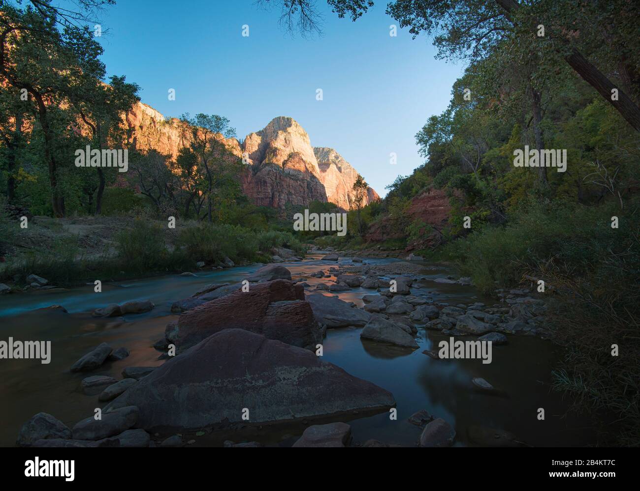 USA, Utah, Washington County, Springdale, Zion National Park, Zion ...