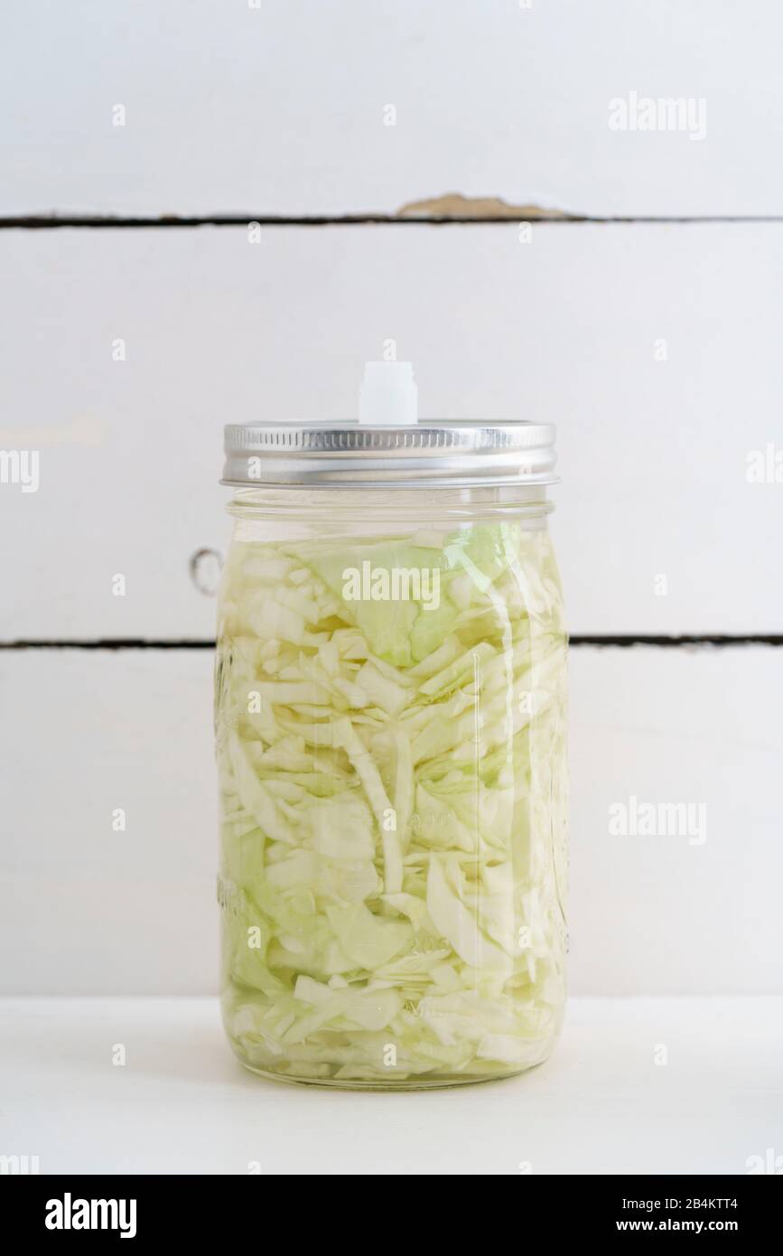 Sour cabbage in jar hi-res stock photography and images - Alamy