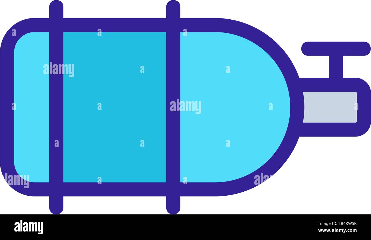 gas butane icon vector. Isolated contour symbol illustration Stock ...