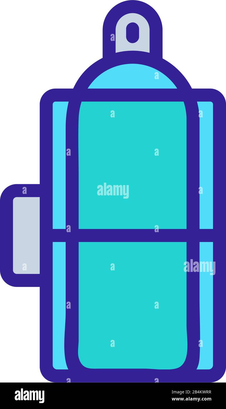 gas butane icon vector. Isolated contour symbol illustration Stock ...