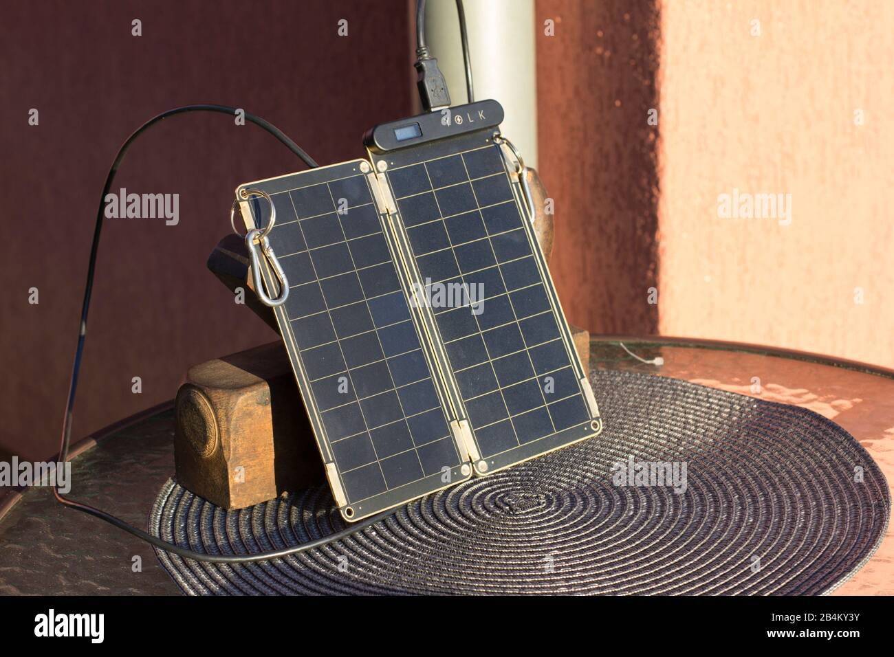 Portable solar cells Stock Photo - Alamy
