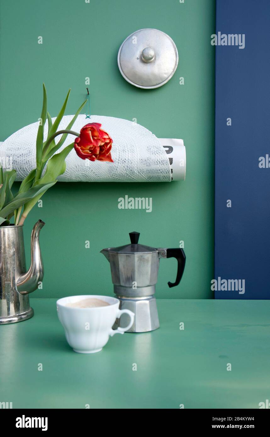 Still life with newspaper hi-res stock photography and images - Alamy