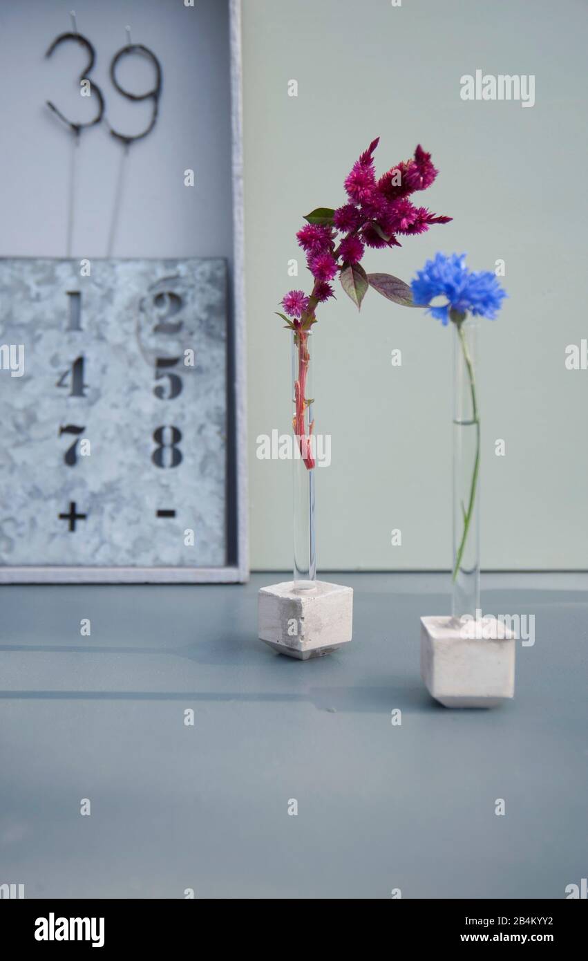 DIY objects made of concrete Stock Photo - Alamy