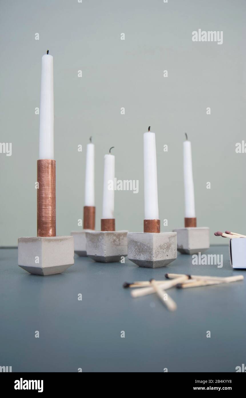 DIY objects made of concrete Stock Photo - Alamy
