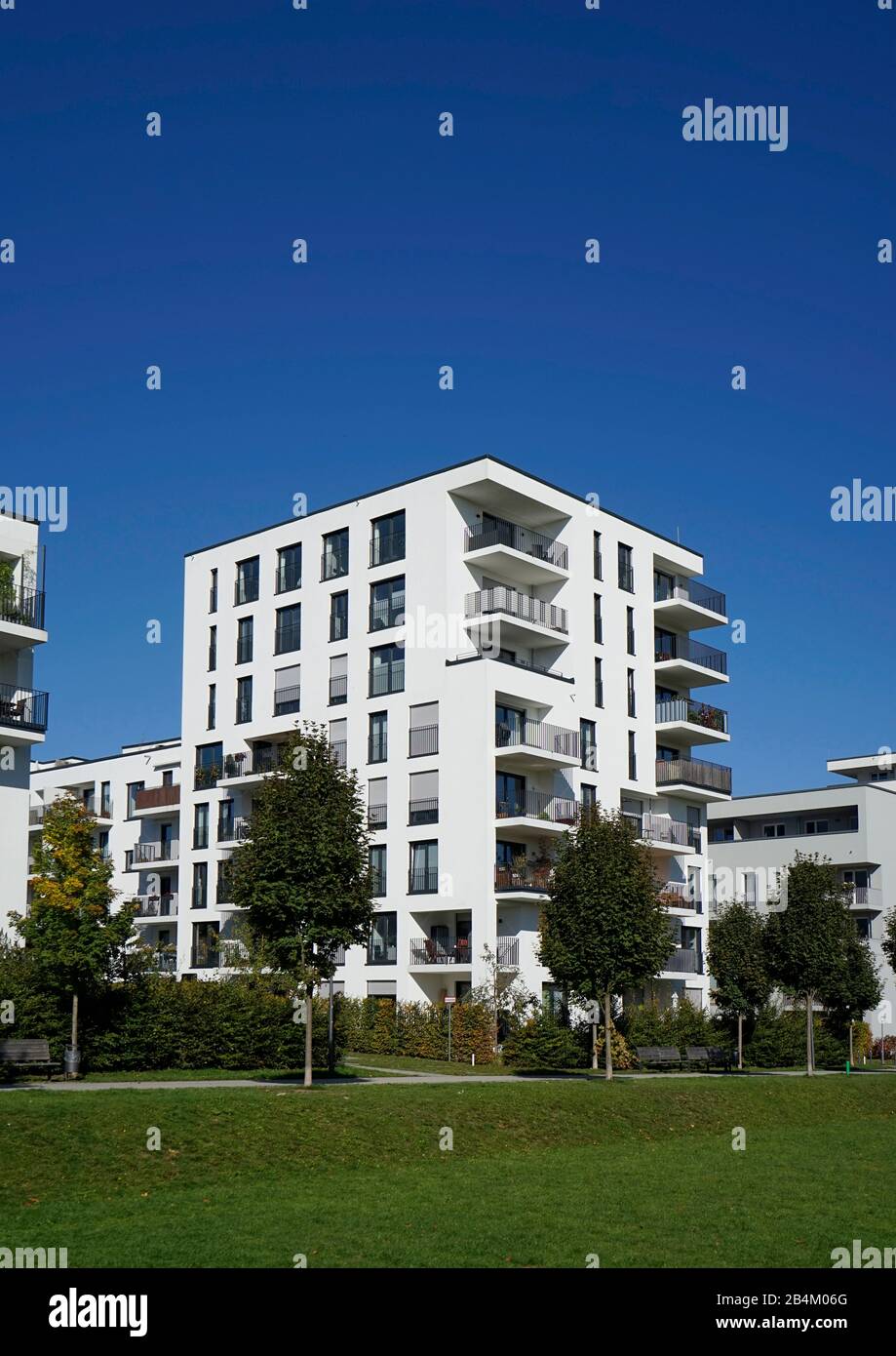 Germany, Bavaria, Munich, residential complex in Munich-Giesing ...