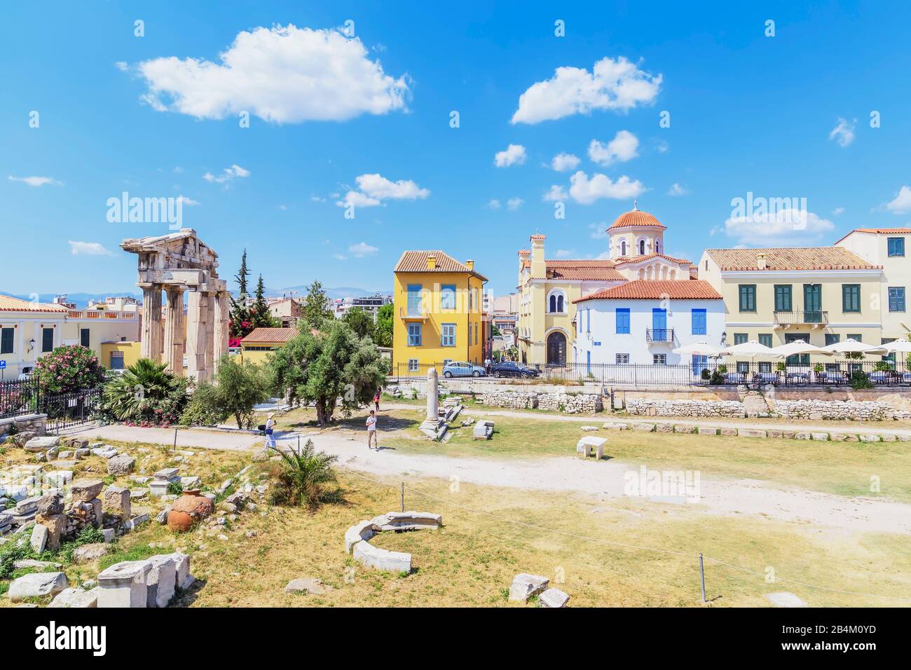 Roman agora athens hi-res stock photography and images - Alamy