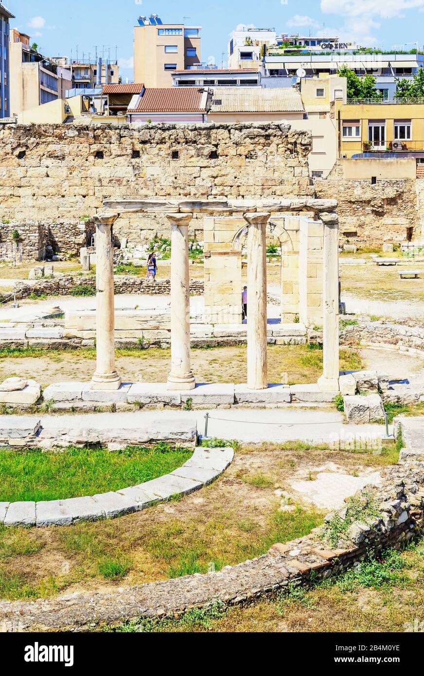 Library of Hadrian, Athens, Greece, Europe Stock Photo - Alamy