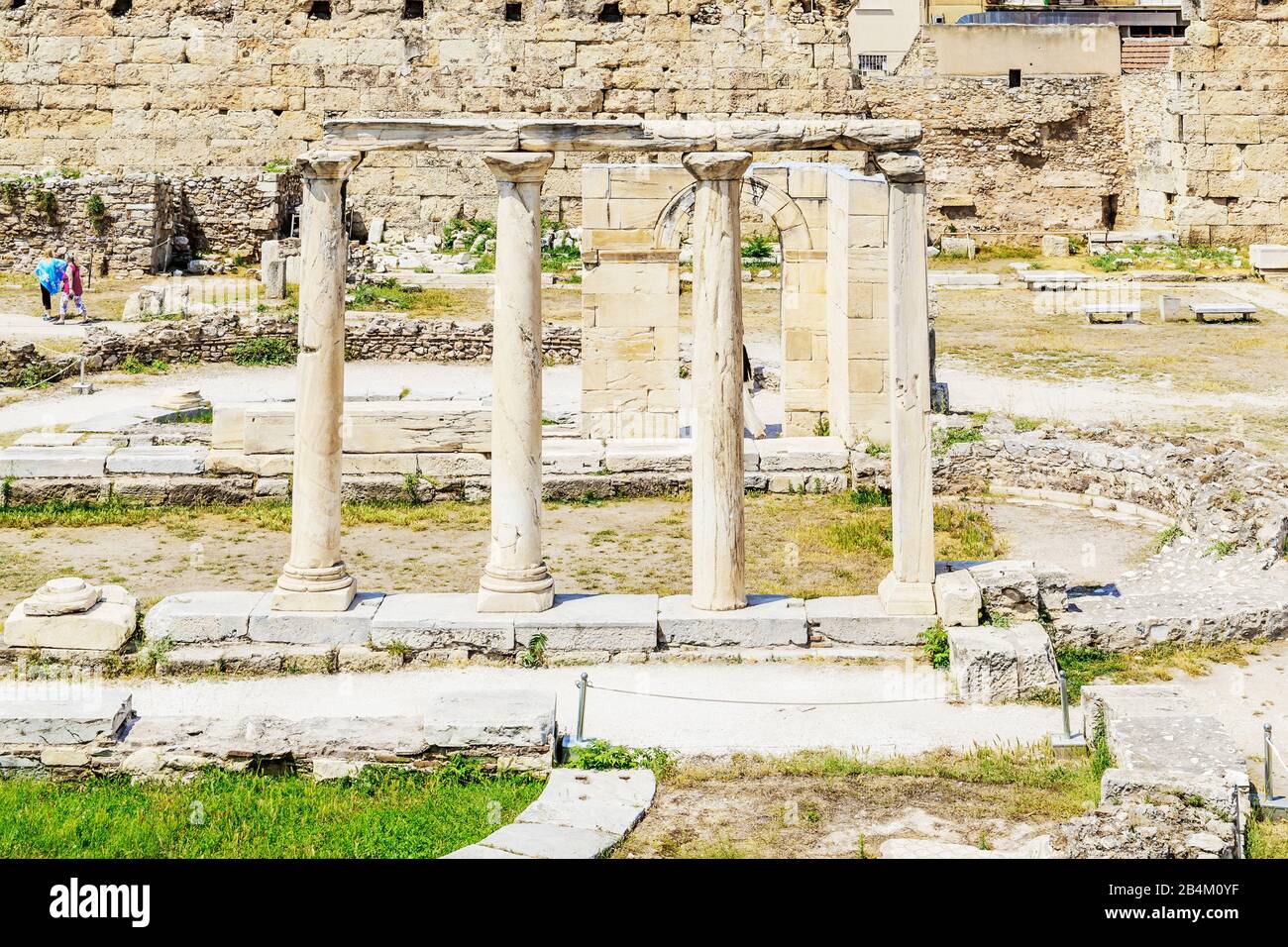 Library of Hadrian, Athens, Greece, Europe Stock Photo - Alamy