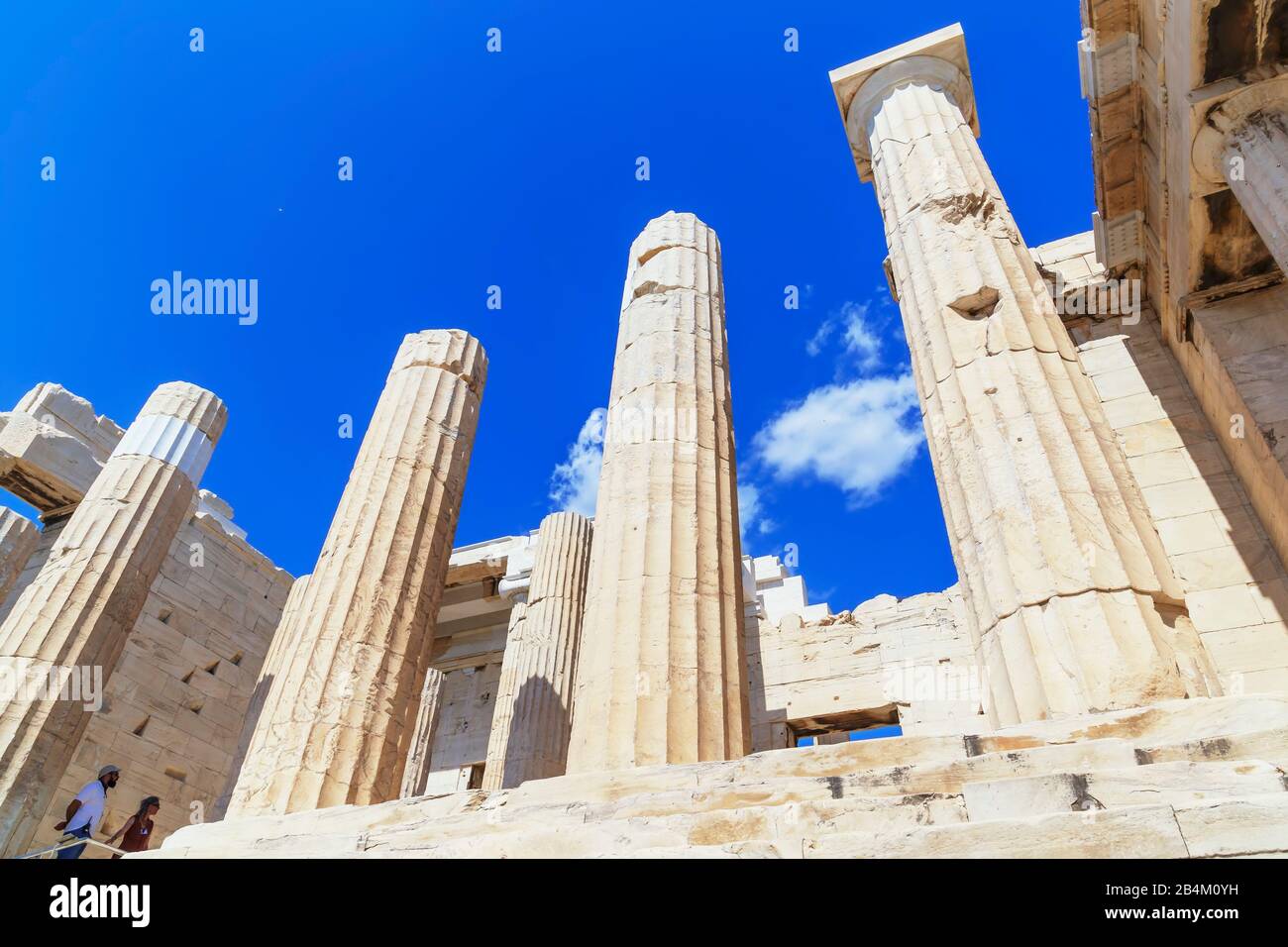 The Propylaea, The monumental gateway to the Acropolis, Athens, Greece ...