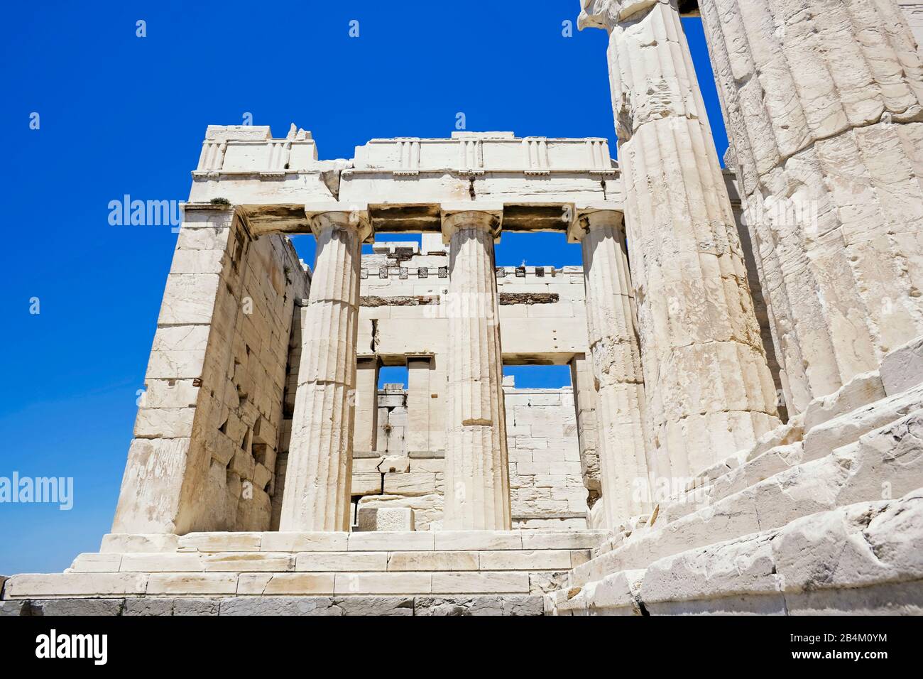 The Propylaea, The monumental gateway to the Acropolis, Athens, Greece ...