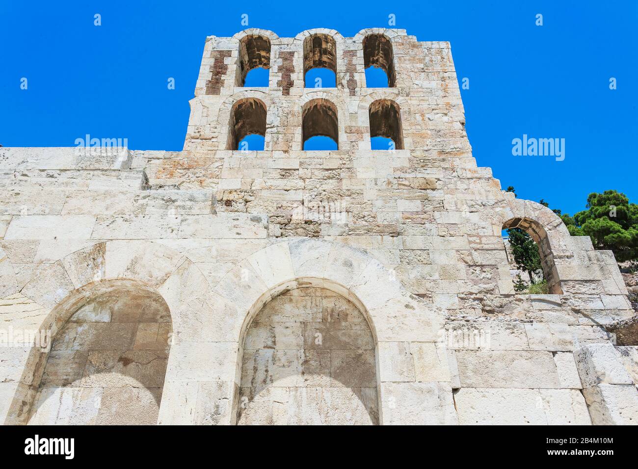 Odeon of herodes atticus at south slope of acropolis hi-res stock ...