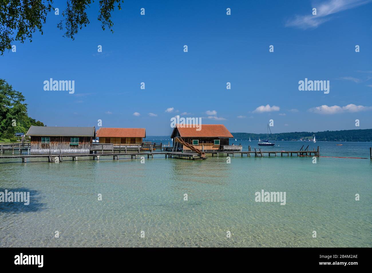 Deutschland, Bayern, Oberbayern, Fünfseenland, Starnberger See ...