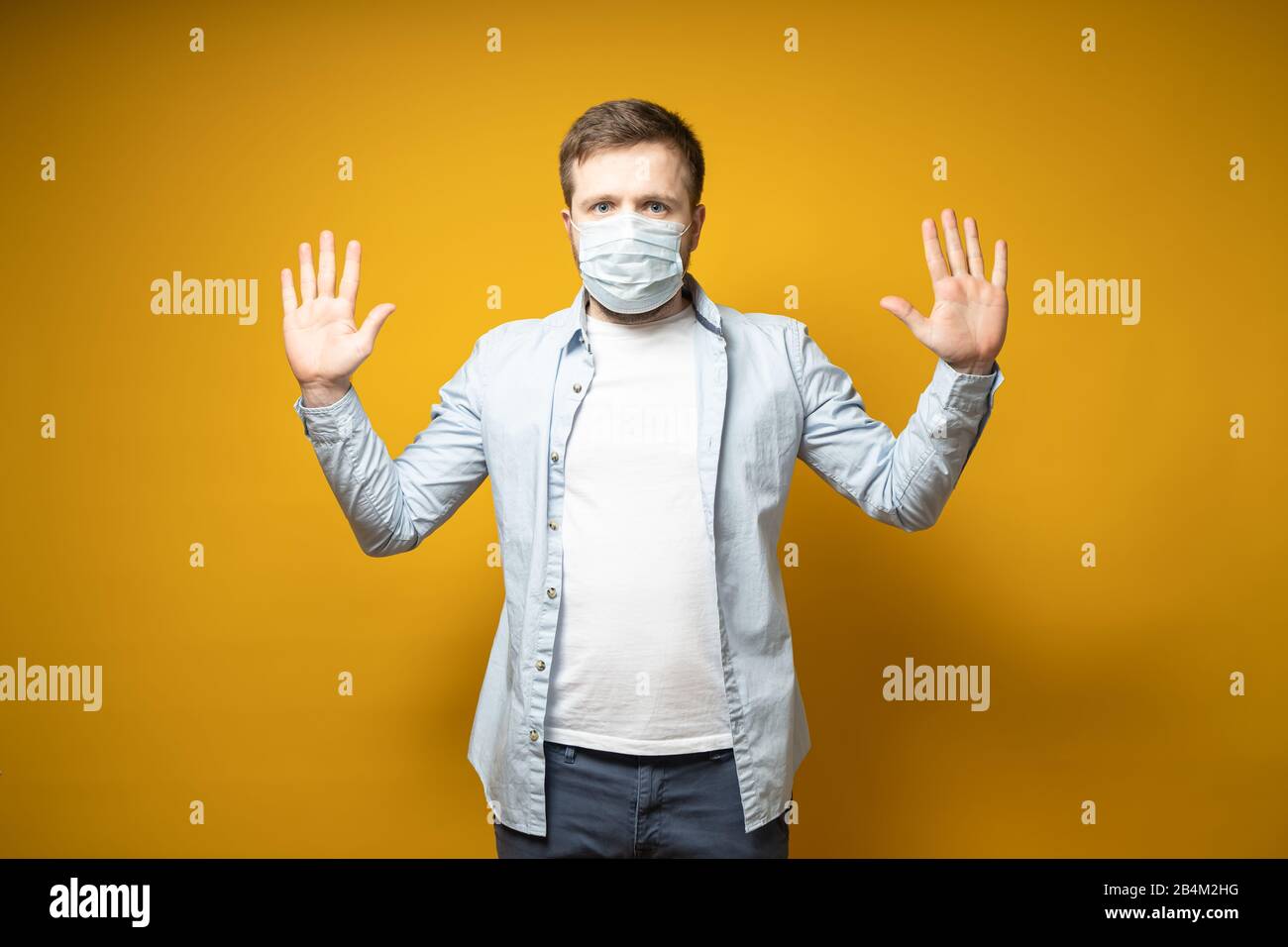 Avoid touch your face hi-res stock photography and images - Alamy