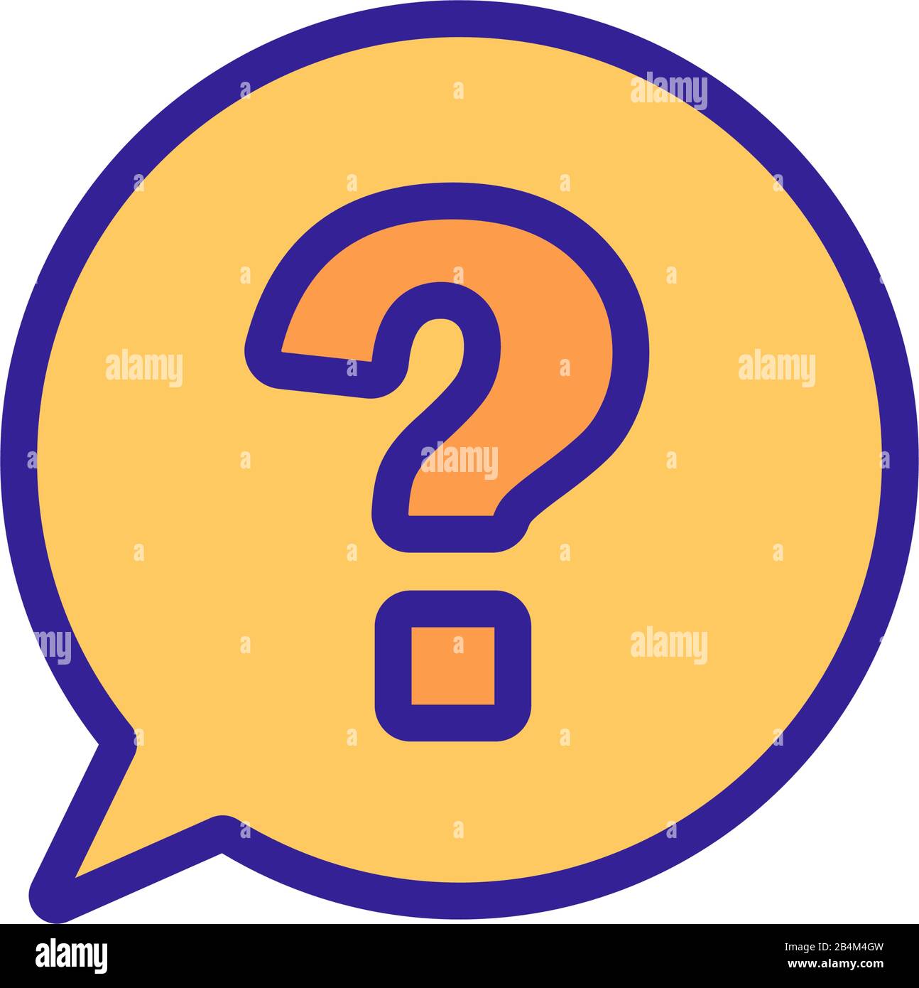 doubts and thoughts of the icon vector. Isolated contour symbol ...